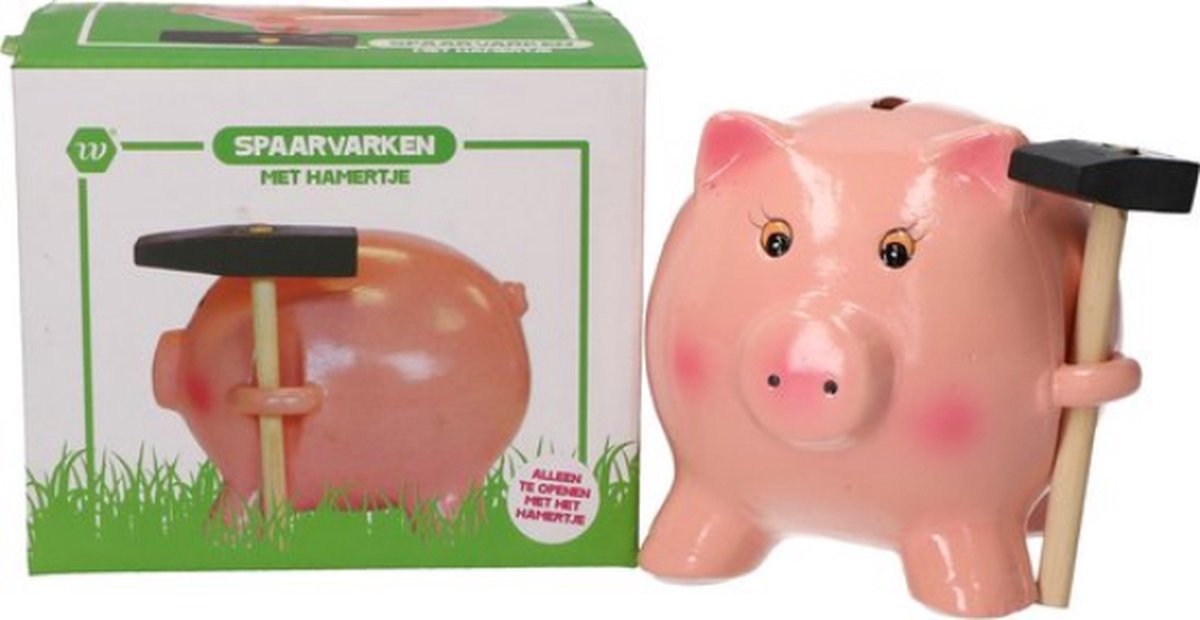 Spaarvarken met hamer | bol.