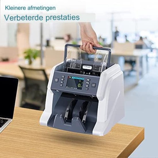 Biljettelmachine - Tegelsnijmachine - Geld Tel Machine - Wit | Grijs | bol