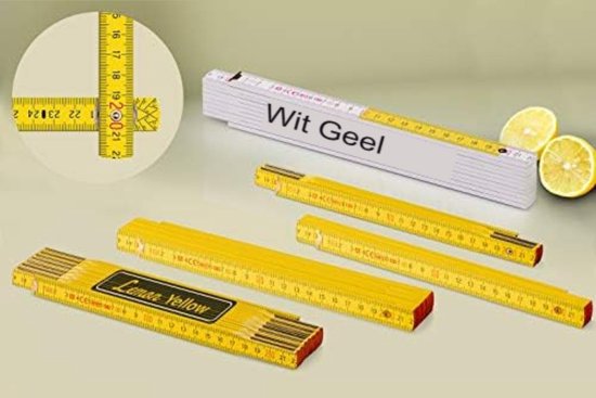 Vouwmeter - Vouwmeter 2 Meter - Yellow | bol