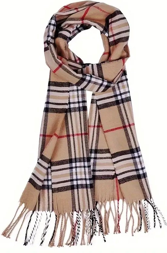 Cashmere Brown British Plaid Pattern Scarf | bol