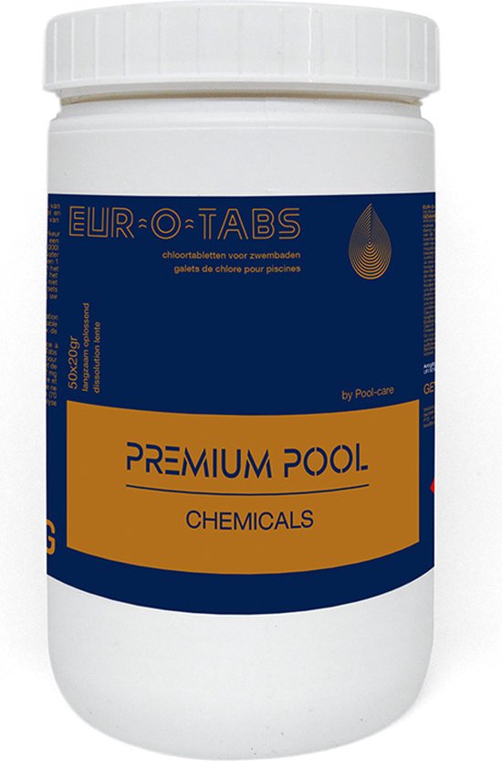 Premium Pool Chemicals Tabs 50x20gr - Chloortabletten Zwembad | bol