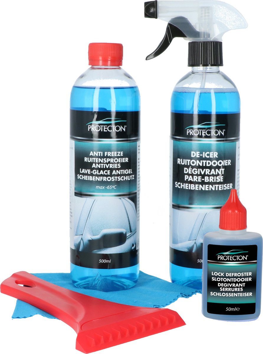 Protecton Winterset 5-delig - Ruitontdooier - Ruitensproeier Antivries ...