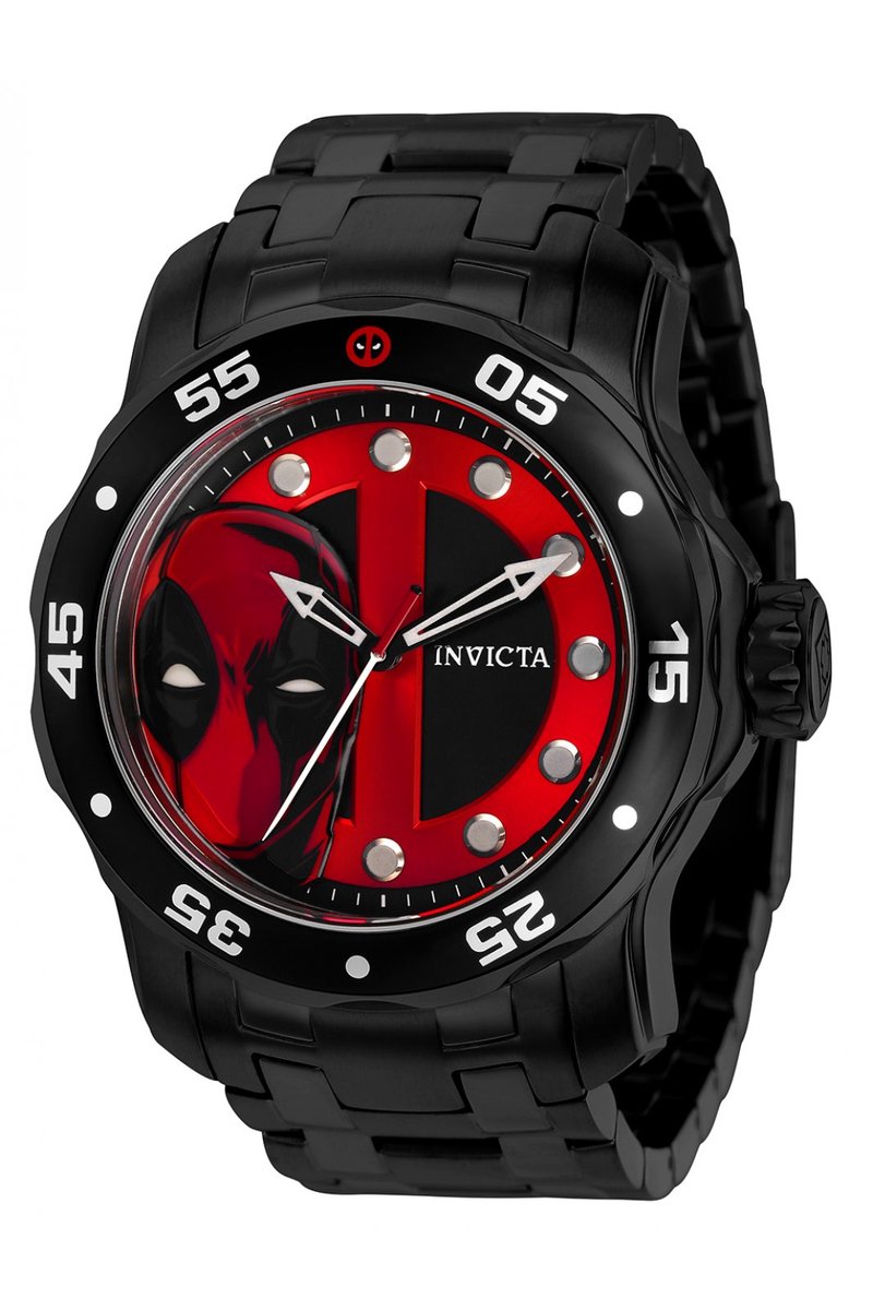Invicta Marvel - Deadpool 37367 Quartz Herenhorloge - 48mm | bol.com