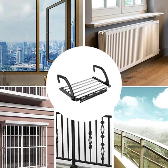 Kledingdroger Radiator Balkon Wasrek Radiatordroger Opvouwbare Hangende ...