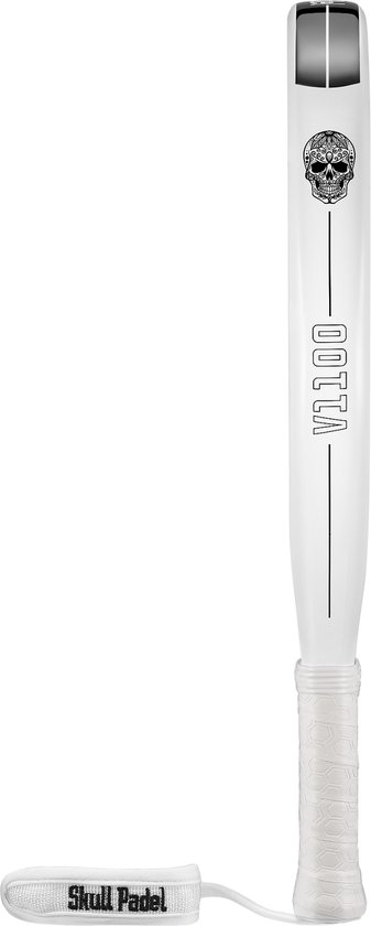 Skull Padel V1100 White Skull - Padel Racket - Wit Zwart - Diamant ...