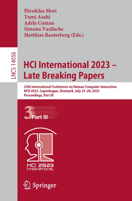 Lecture Notes in Computer Science14056- HCI International 2023 – Late ...