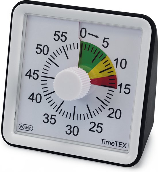TimeTex Timer Compact 60 min - Geluidloos - Stoplicht | bol