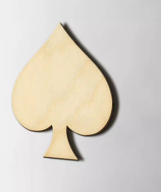 Houten Figuur Schoppen - Berkenmultiplex - Decoratie - 200 mm | bol