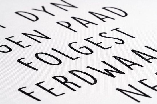 Friese Textielposter - Ast dyn eigen paad folgest - Krúskes | bol