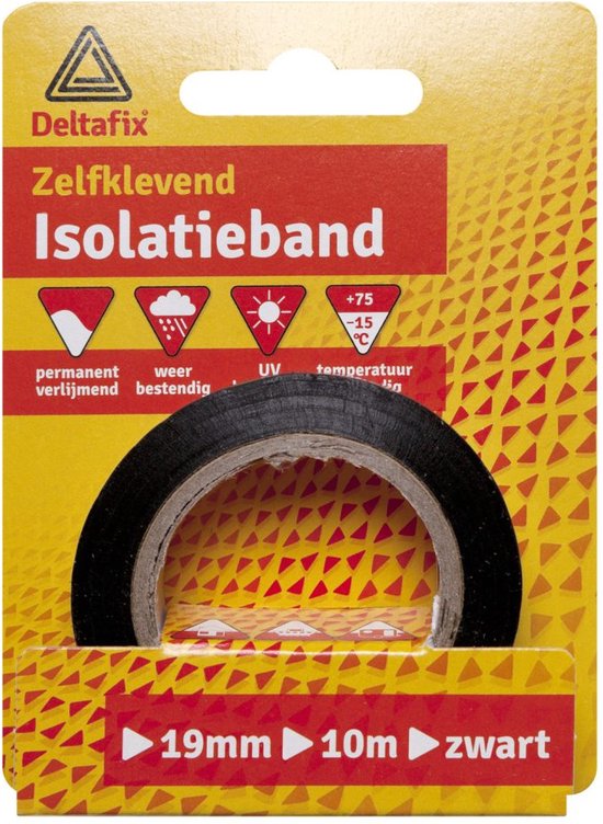 Deltafix isolatieband zelfklevend op kaart bruin 10 m x 19 mm x 0.13 | bol