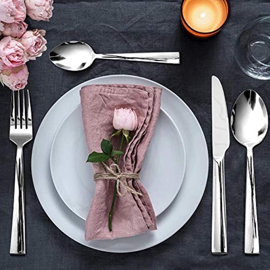 Bestekset, 30-delige bestekset voor 6 personen met messen, vorken ...