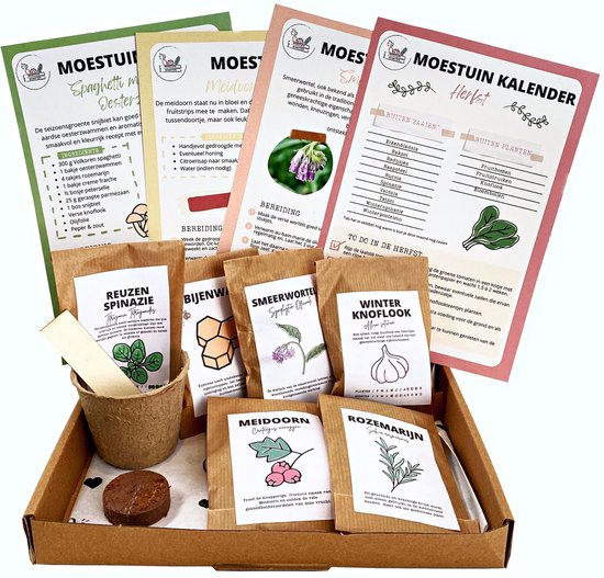 Natuur Box: doos vol zaden, recepten, kruiden, kalenders, activiteiten ...
