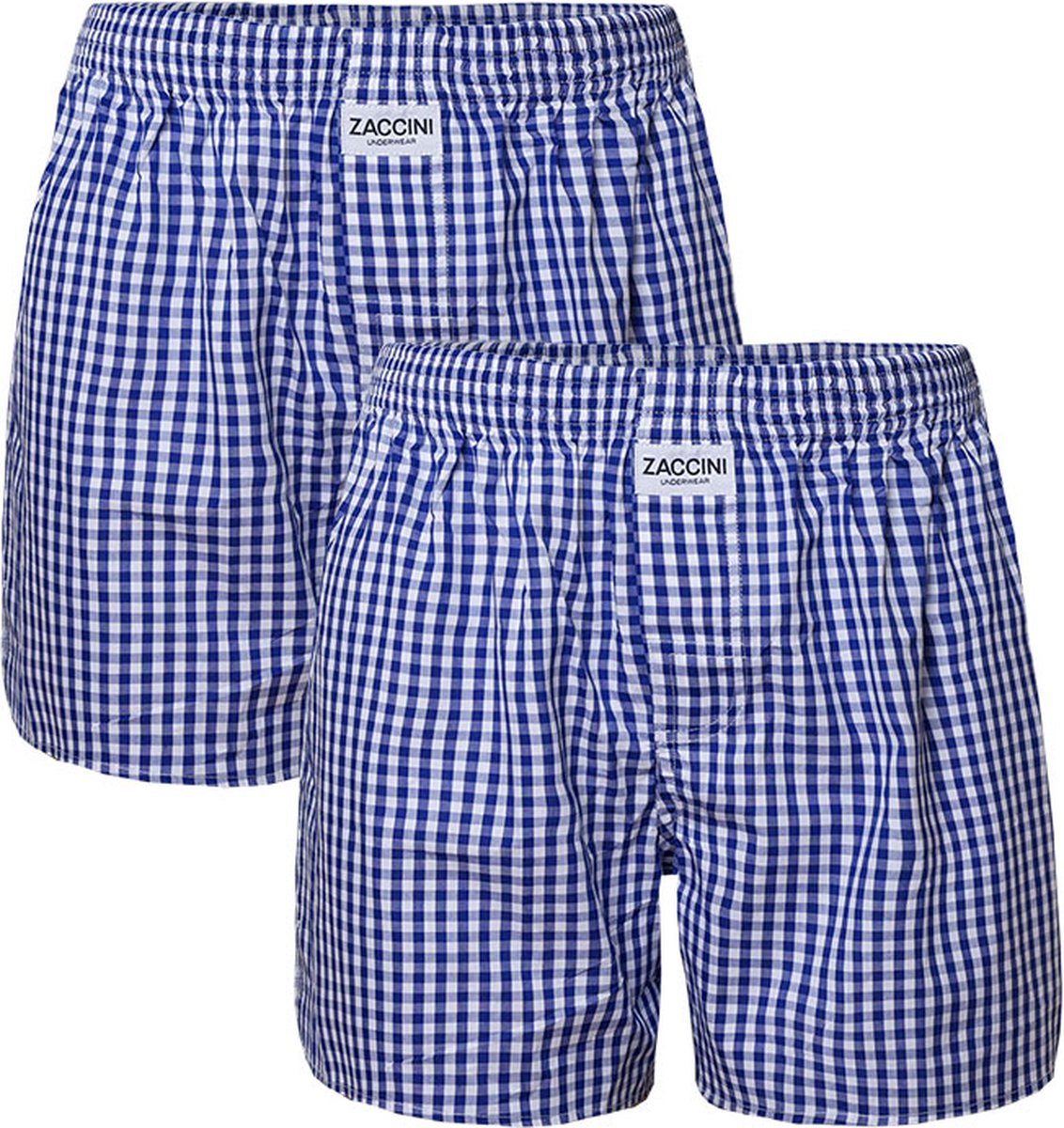 Zaccini Wijde Boxershorts Heren Dark Blue - 8-pack Multipack voordeel ...