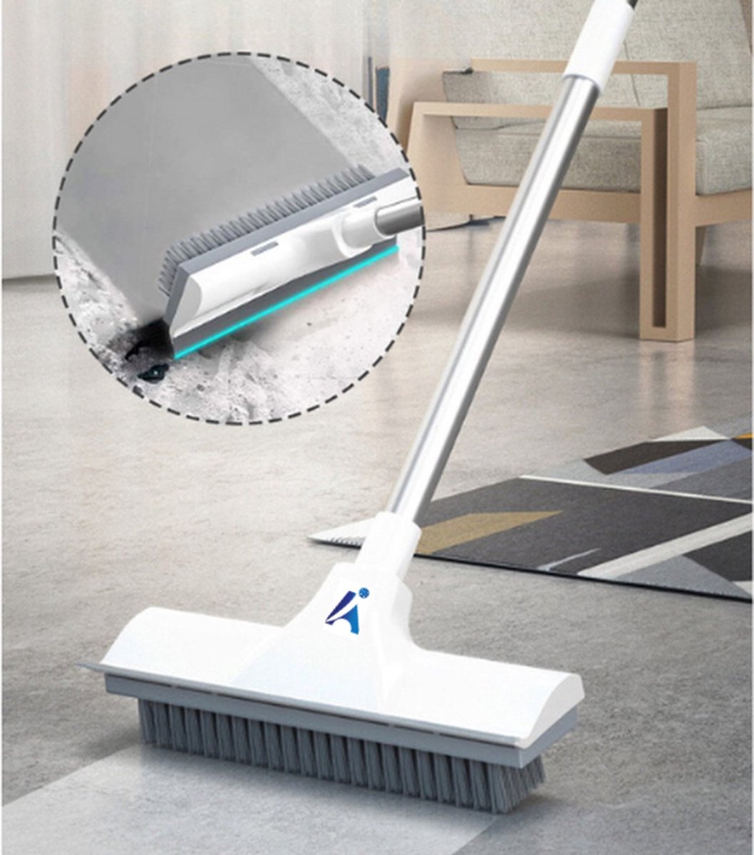 Schrobber 2 in 1 - Trekker douche - Schrobbezem - 128cm - Wit ...