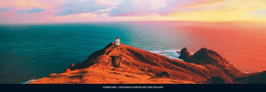 Kunstdruk Andris Apse - Cape Reinga, Northland 95x33cm | bol