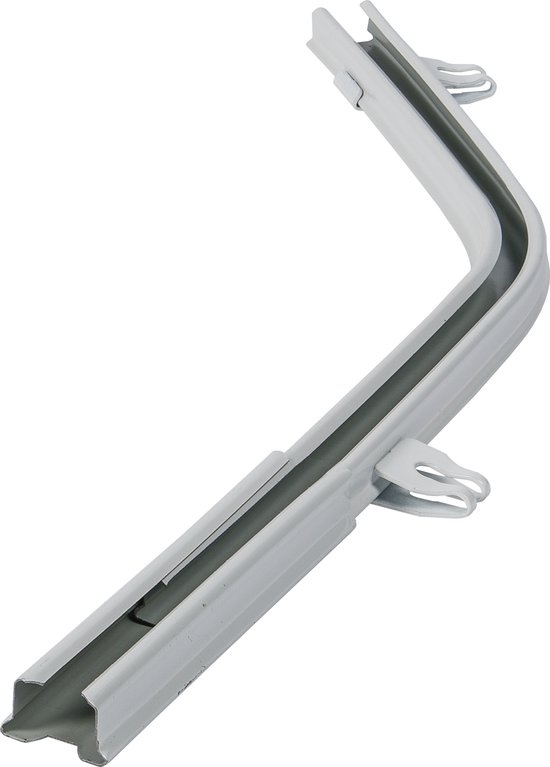 Intensions 135° bocht + verbinder gordijnrail Plus wit | bol