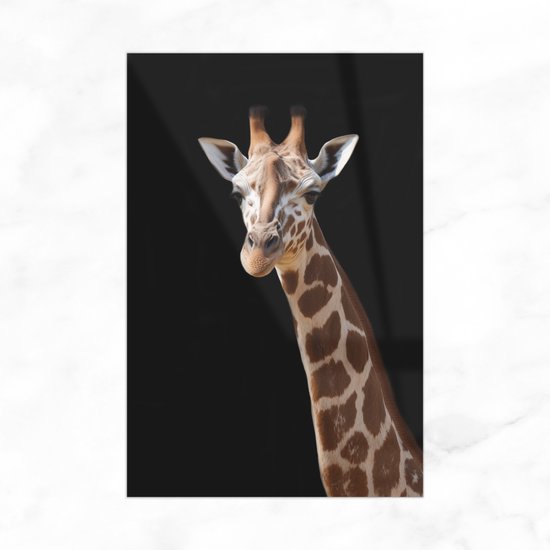 De Muurdecoratie - Acrylglas Schilderij - Schilderij Giraffe - Dieren - Wanddecoratie... | bol