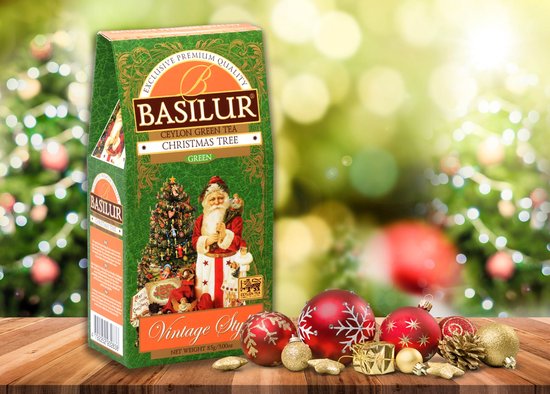 BASILUR Christmas Tree Groene Losse Thee met Jeneverbes, Mangonoten en ...