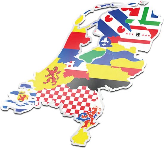 Provincie sticker Nederland compleet - Set van 2 Stickers - 15 cm hoog ...