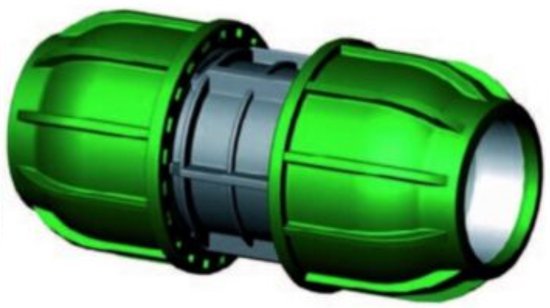 Tyleen PP klemkoppeling 25mm recht | bol