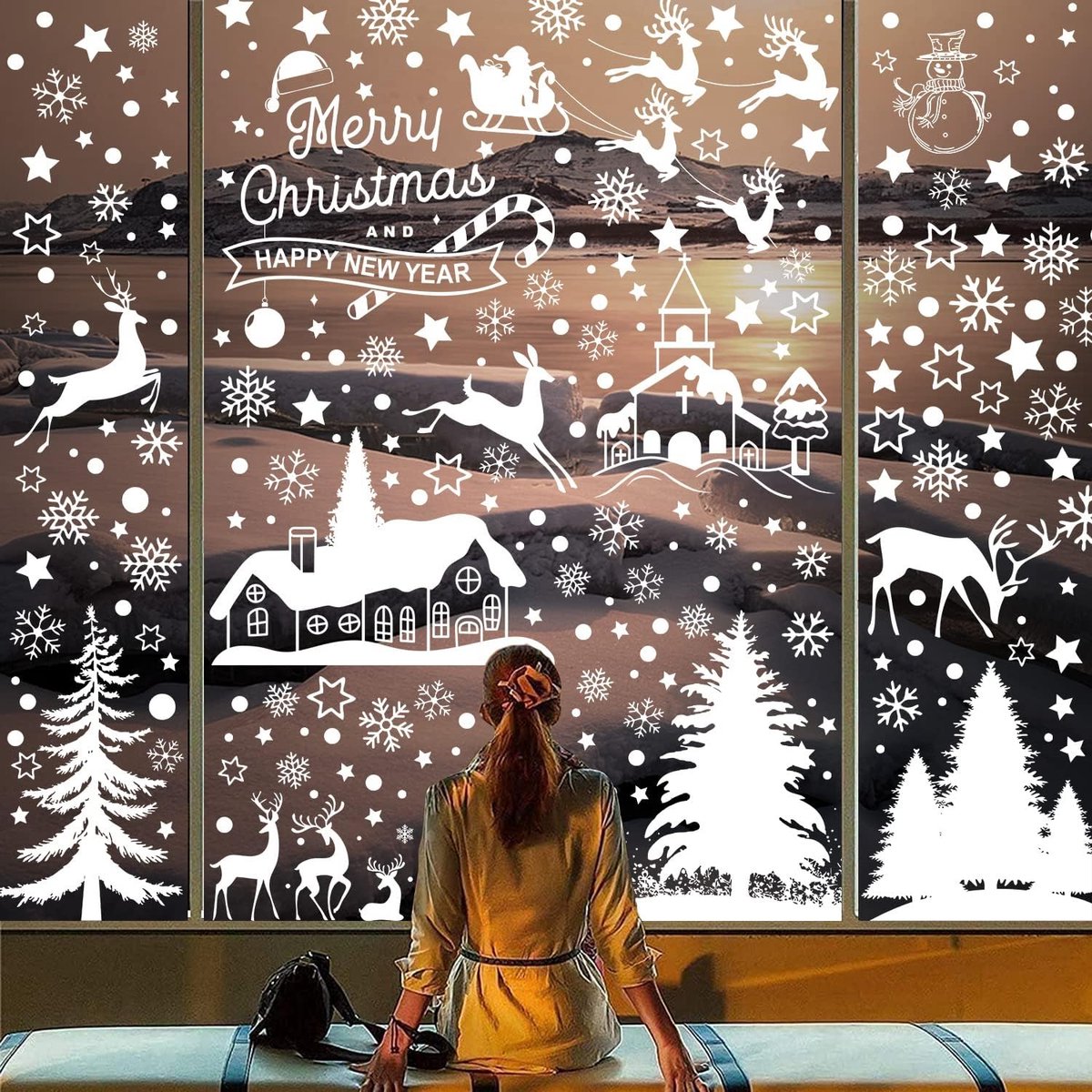 Kerst raamstickers 269stuks - Raam decoratie - Kerstmis - Kerst ...