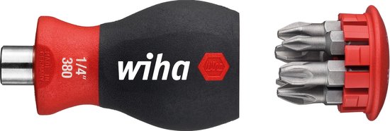 Wiha Schroevendraaier met bitmagazijn magnetisch Phillips, Pozidriv met 6 bits,... | bol