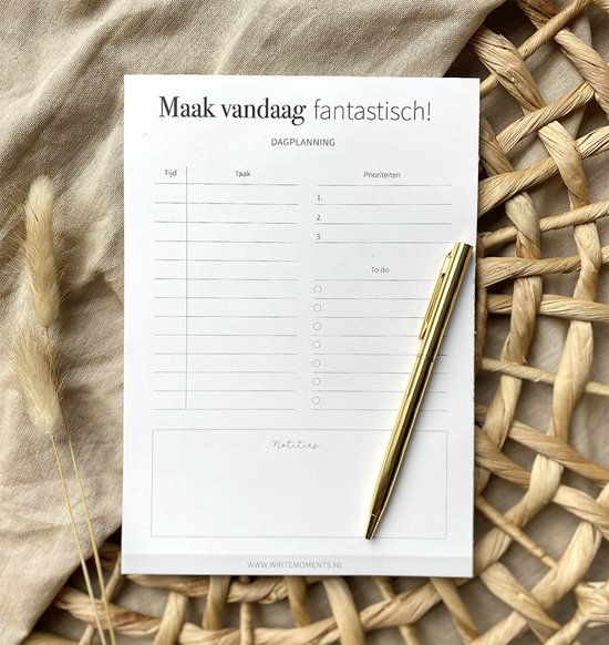 Writemoments - Dagplanner A5 notitieblok - to do noteblock ...