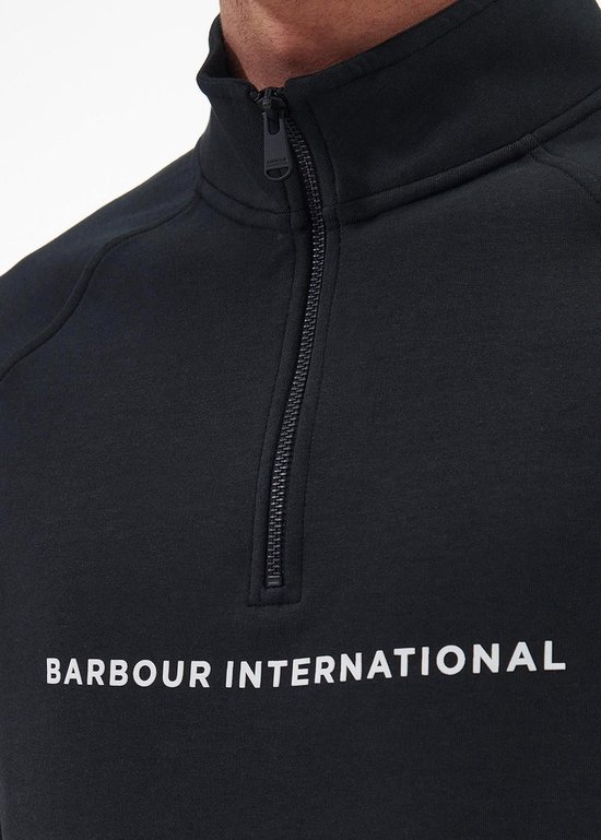Barbour International Motored funnel sweat - black | bol.com