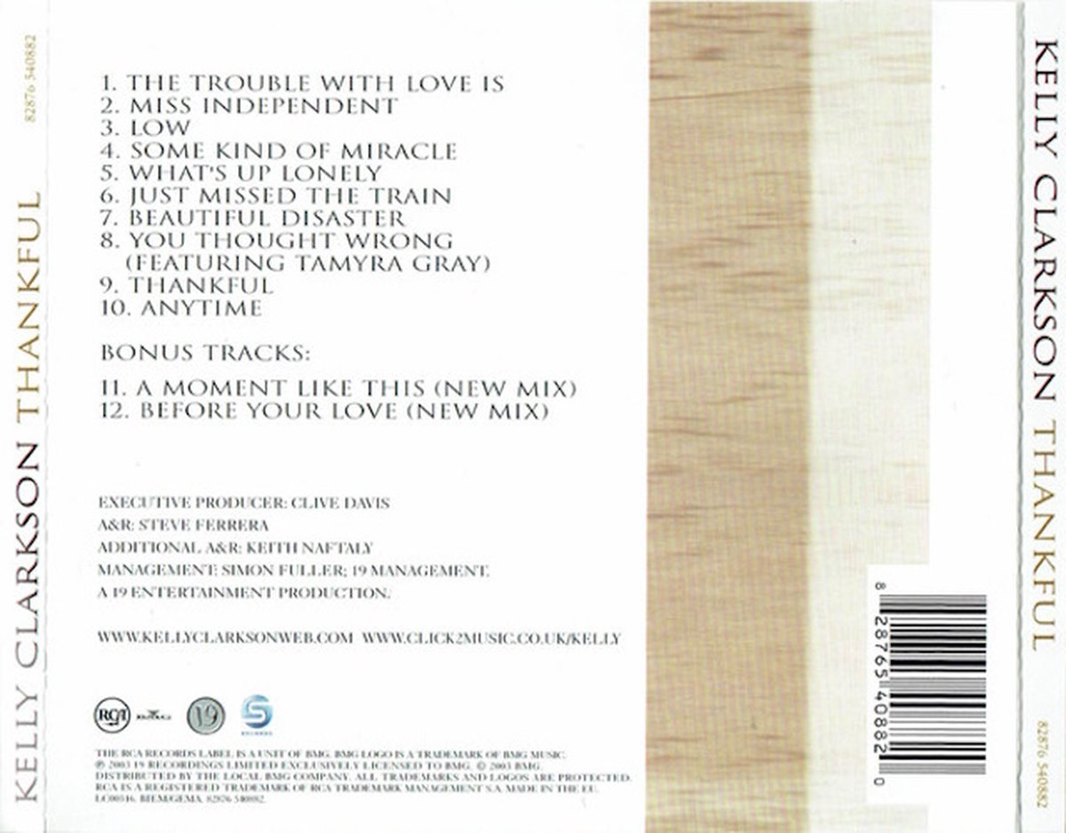 Thankful, Kelly Clarkson | CD (album) | Muziek | bol