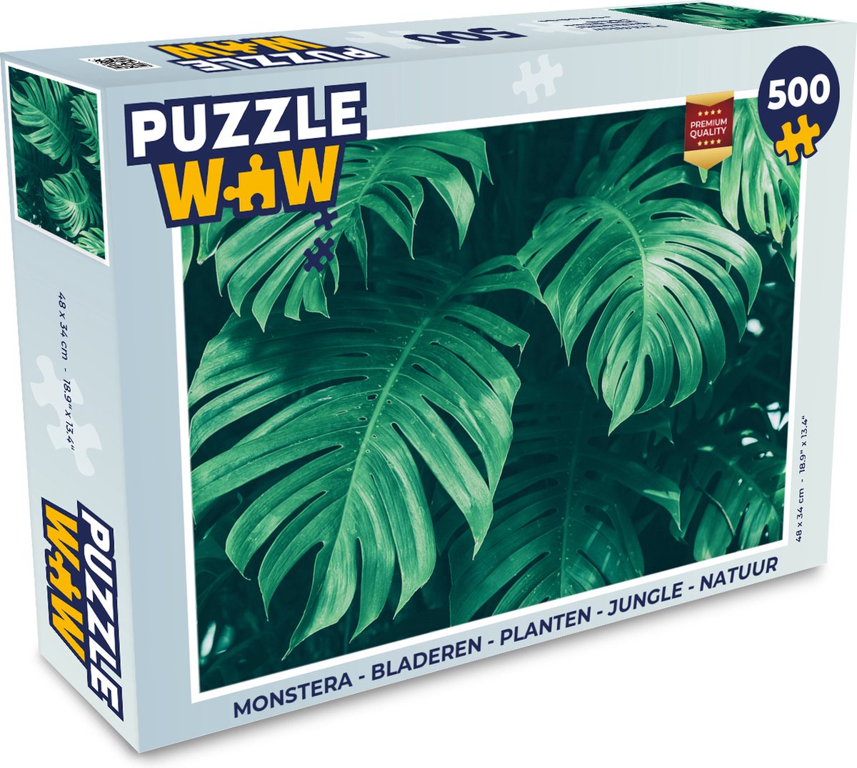 Puzzel Monstera - Bladeren - Planten - Jungle - Natuur - Legpuzzel ...