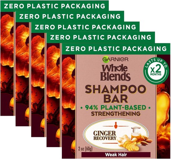 Garnier Ultimate Blends - Ginger Recovery - Shampoo Bar - 5 x 60g | bol