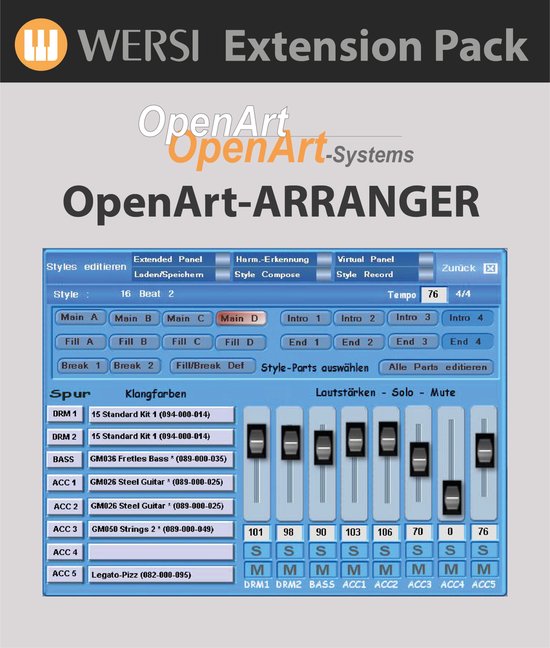 Wersi Open Art Arranger (4003190) voor OAS - Orgel software | bol