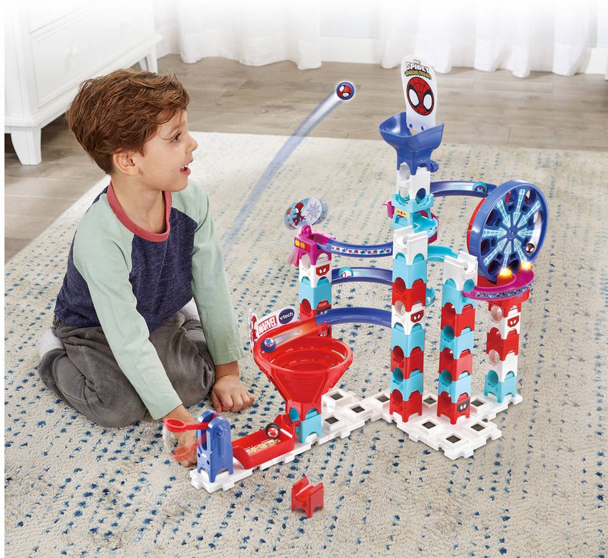 VTech 80-561704 - Marble Rush Knikkerbaan - Spidey Super Spin Challenge ...