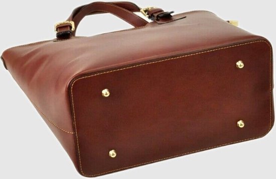 Florence shopper leren tas dames cognac bruin | bol