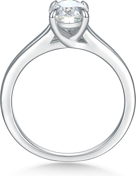 Grace - Ovaal Split-Shank Moissanite Ring | bol.com