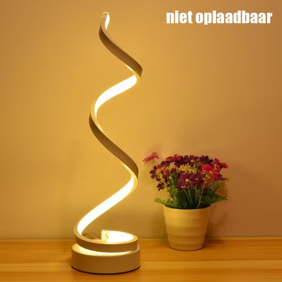 Elegante tafellamp - LED verlichting -dimbaar en oplaadbaar ...