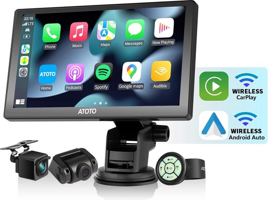 ATOTO - P8 Serie - 7'' QLED Car Stereo - Draadloze CarPlay & Android ...