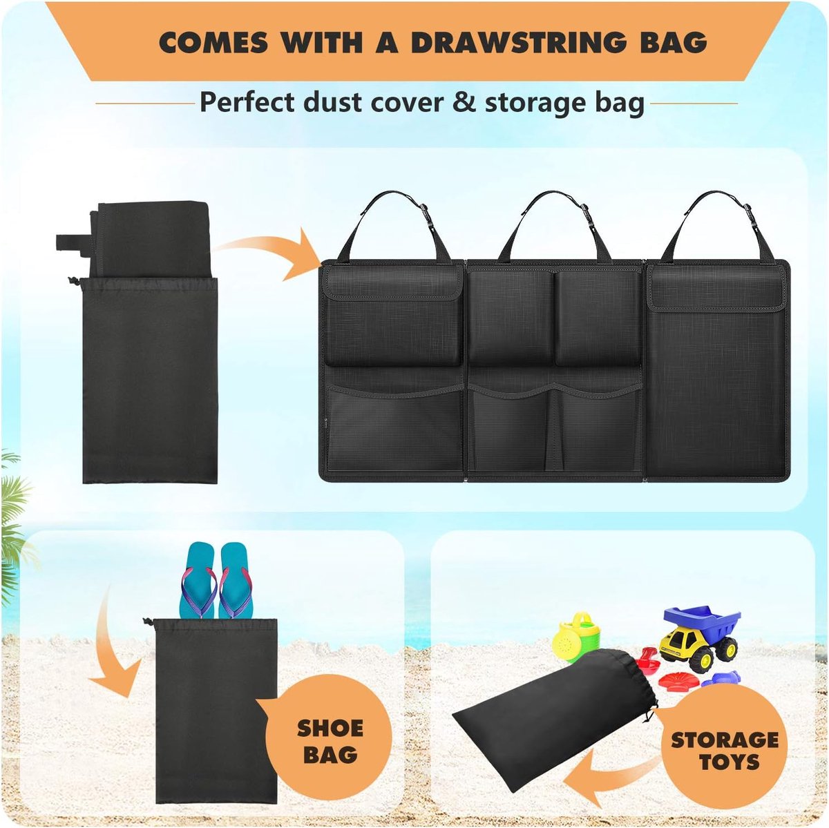 Car Boot Organizer, kofferbak, opgeruimde organizertas, afneembare ...