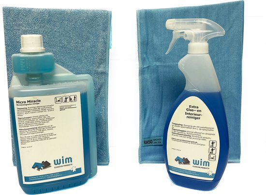 Schoonmaakpakket - Kantoor - Microbiologisch - Microvezel - Glas- en ...