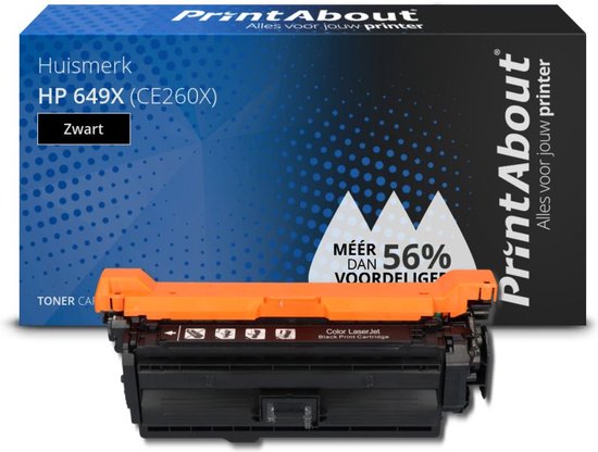 PrintAbout HP 649X (CE260X) toner zwart | bol
