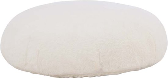 Ruston poef wol wit. | bol