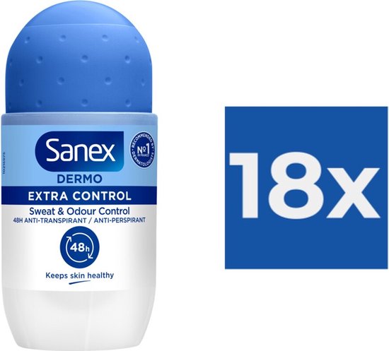 Sanex Dermo Extra Control Micro Talc Anti-Transpirant Deodorant Roller 50 ml -... | bol