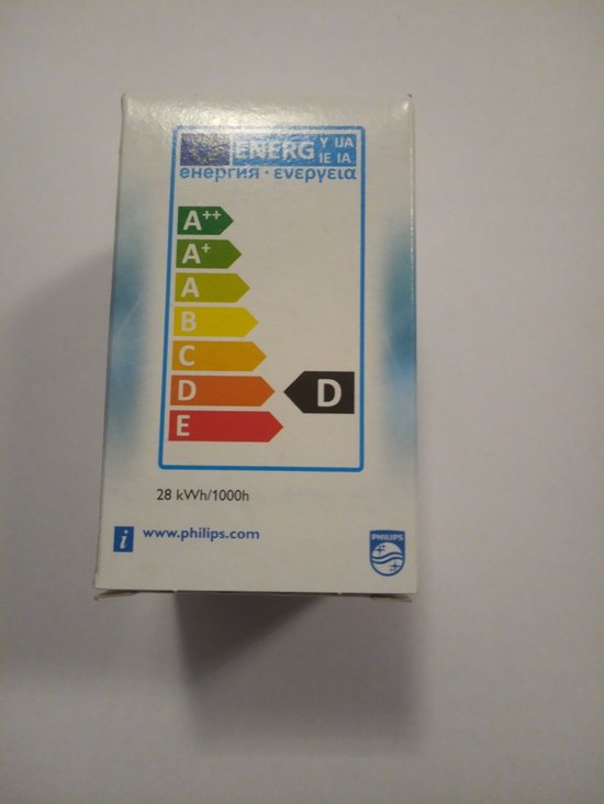 Philips Kogel Halogeenlamp E27 - 28W (35W) - Warm Wit Licht - Dimbaar ...