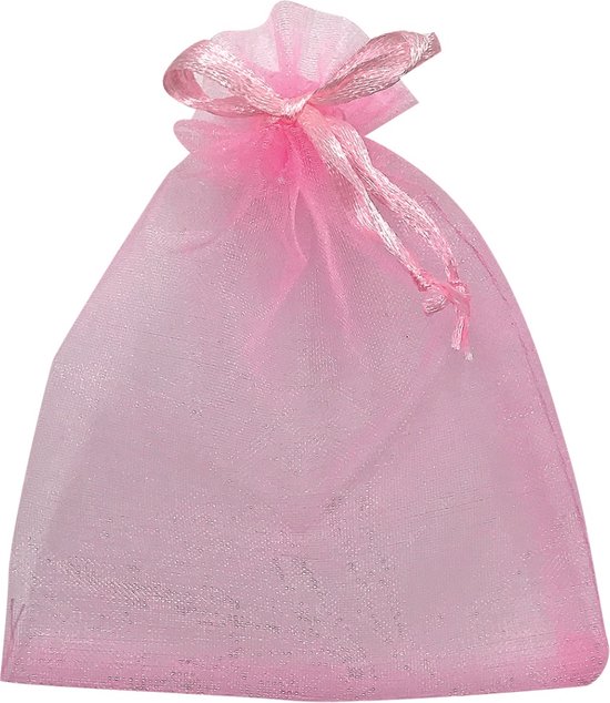 Organza Zakjes 9 x 12 cm - 12 stuks - Roze Organza Zakjes ...