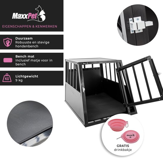 MaxxPet AutoBench voor hond - Transportbench - hondenbench voor ...