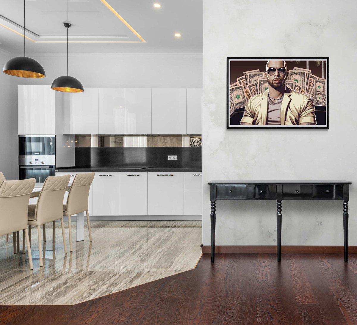 Andrew Tate Poster | Andrew Tate Dollars | Gangster | Top G | 71x51cm ...