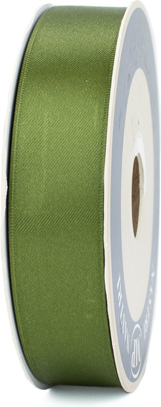 Satijn lint - groen cadeaulint van satijn - 25 mm - Rol van 50 meter | bol
