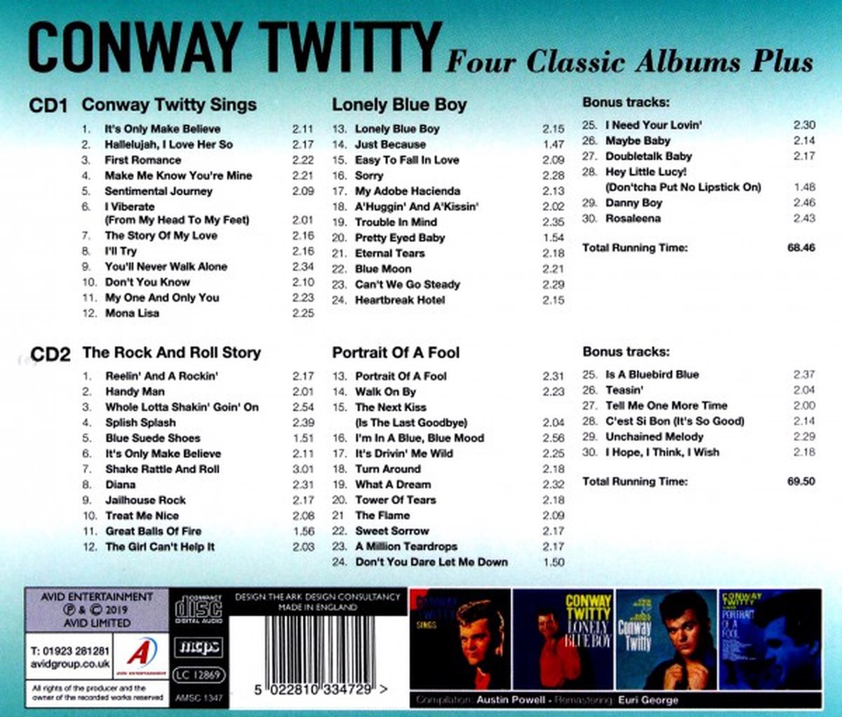 Four Classic Albums Plus, Conway Twitty | CD (album) | Muziek | bol.