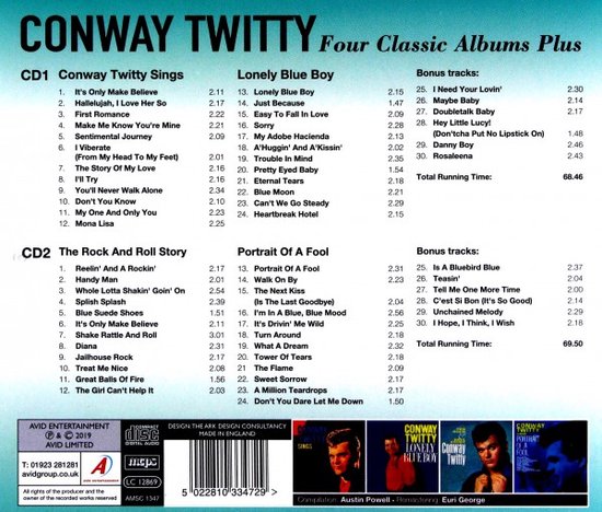 Four Classic Albums Plus, Conway Twitty | Muziek | bol