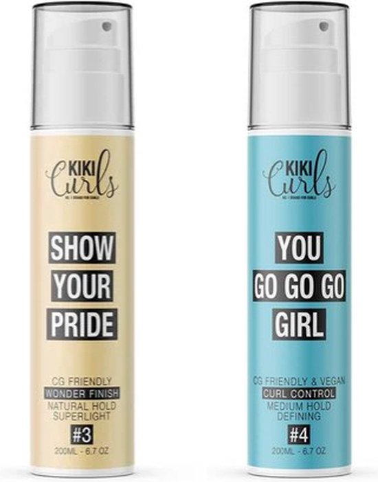 Kiki Curls #3 Wonder Finish en #4 Curl Control Cream | Voor krullen ...